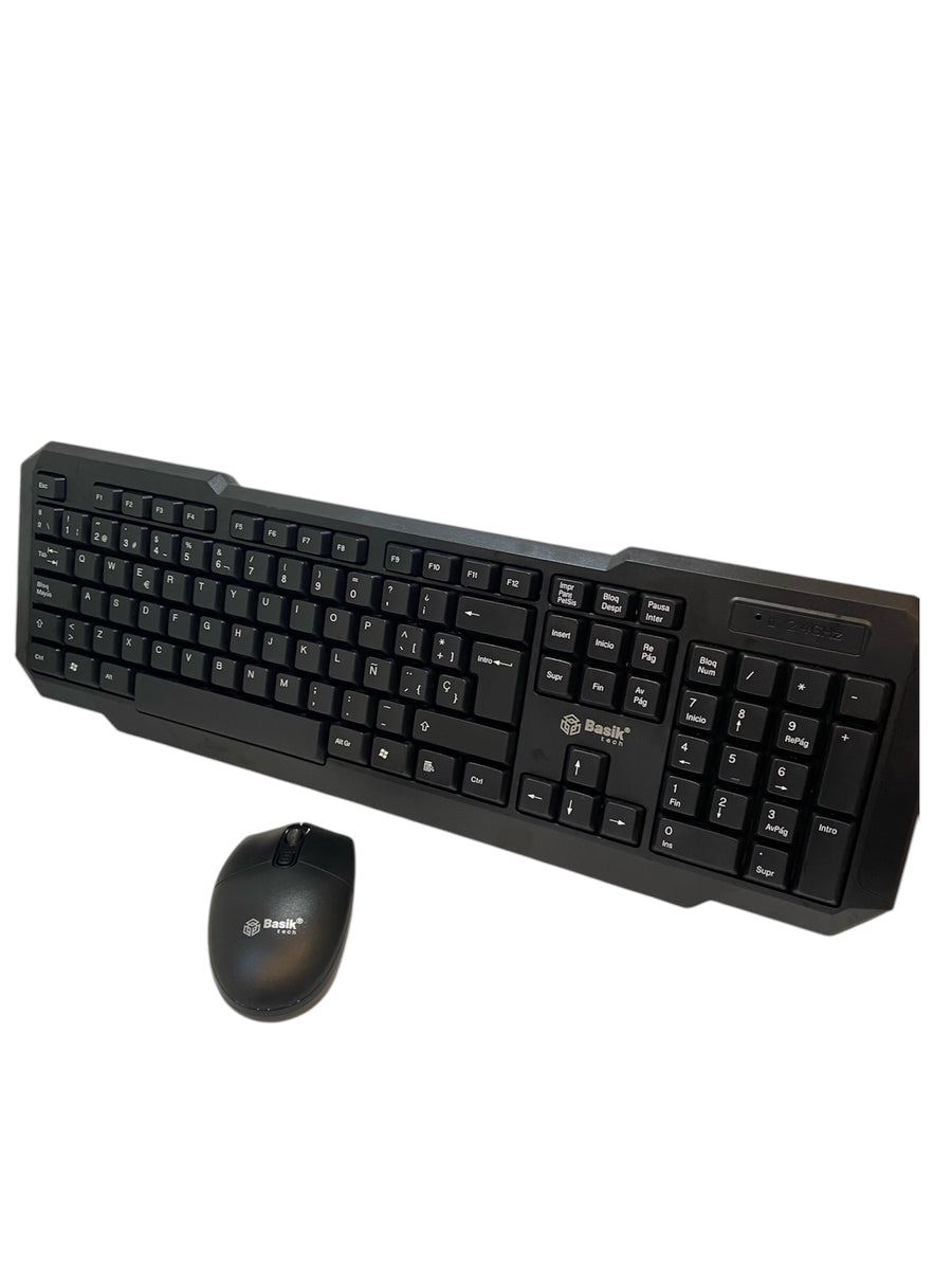 Combo teclado y mouse inalámbrico Basik Tech – Tecno